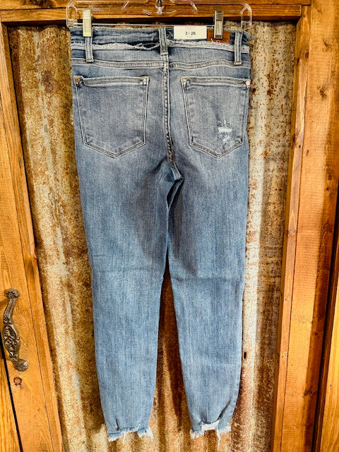 Mid Rise Release Waistband Detail Skinny Jean – River Ruby Boutique