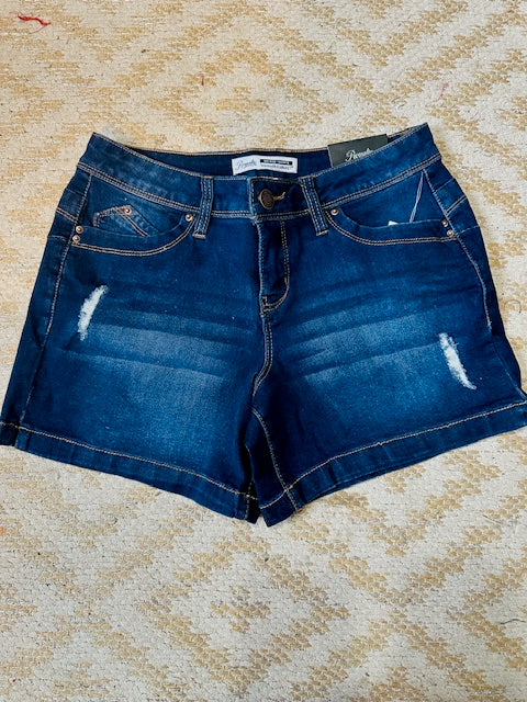 Side Slit Hem Denim Shorts – River Ruby Boutique