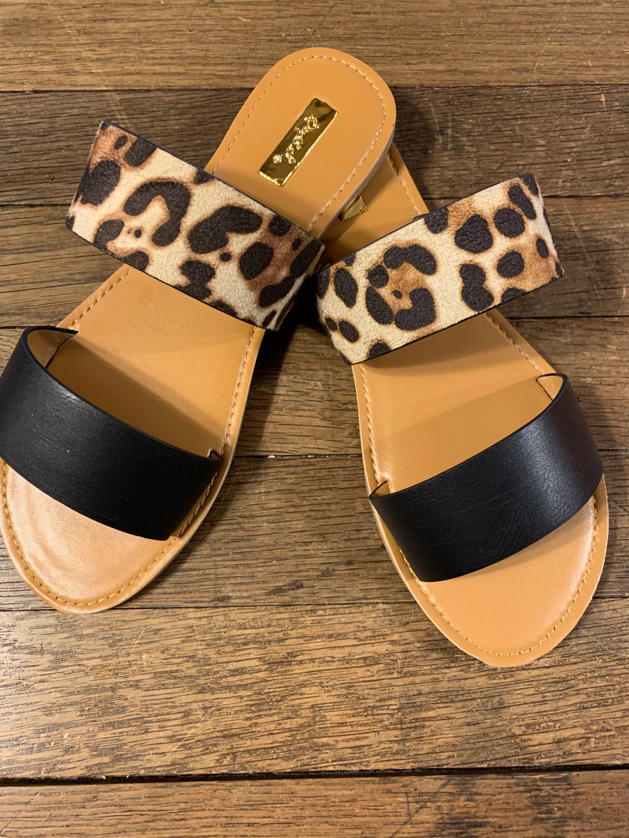 Cheetah Slide Sandal – River Ruby Boutique