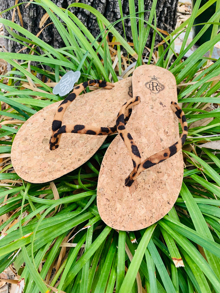 Sydney Cheetah Cork Flip Flop – River Ruby Boutique